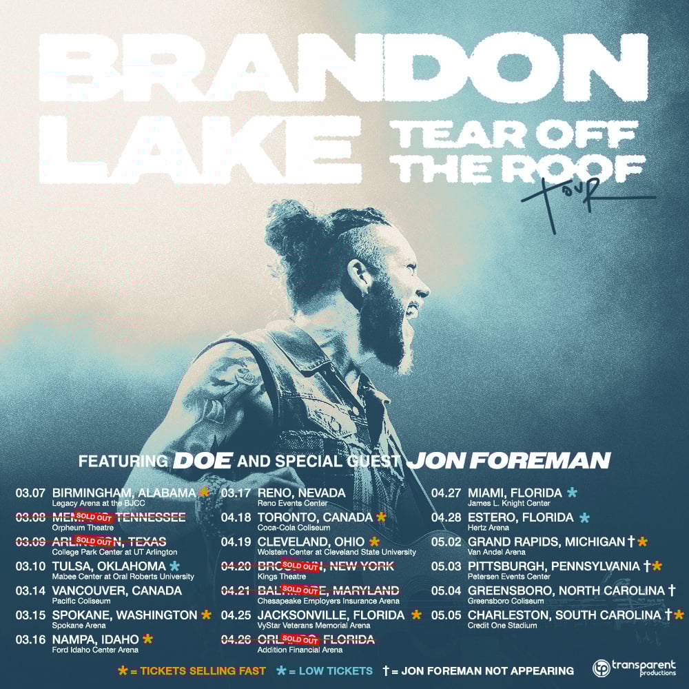 Tour | Official Website | Brandon Lake